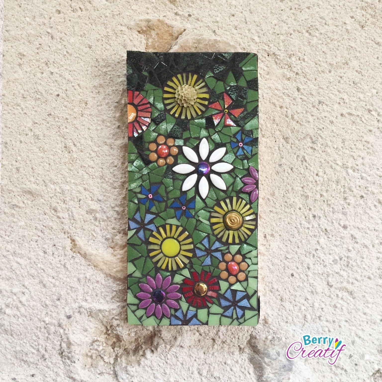 Mosaic Kit | Bright Floral - Berry Créatif Mosaics