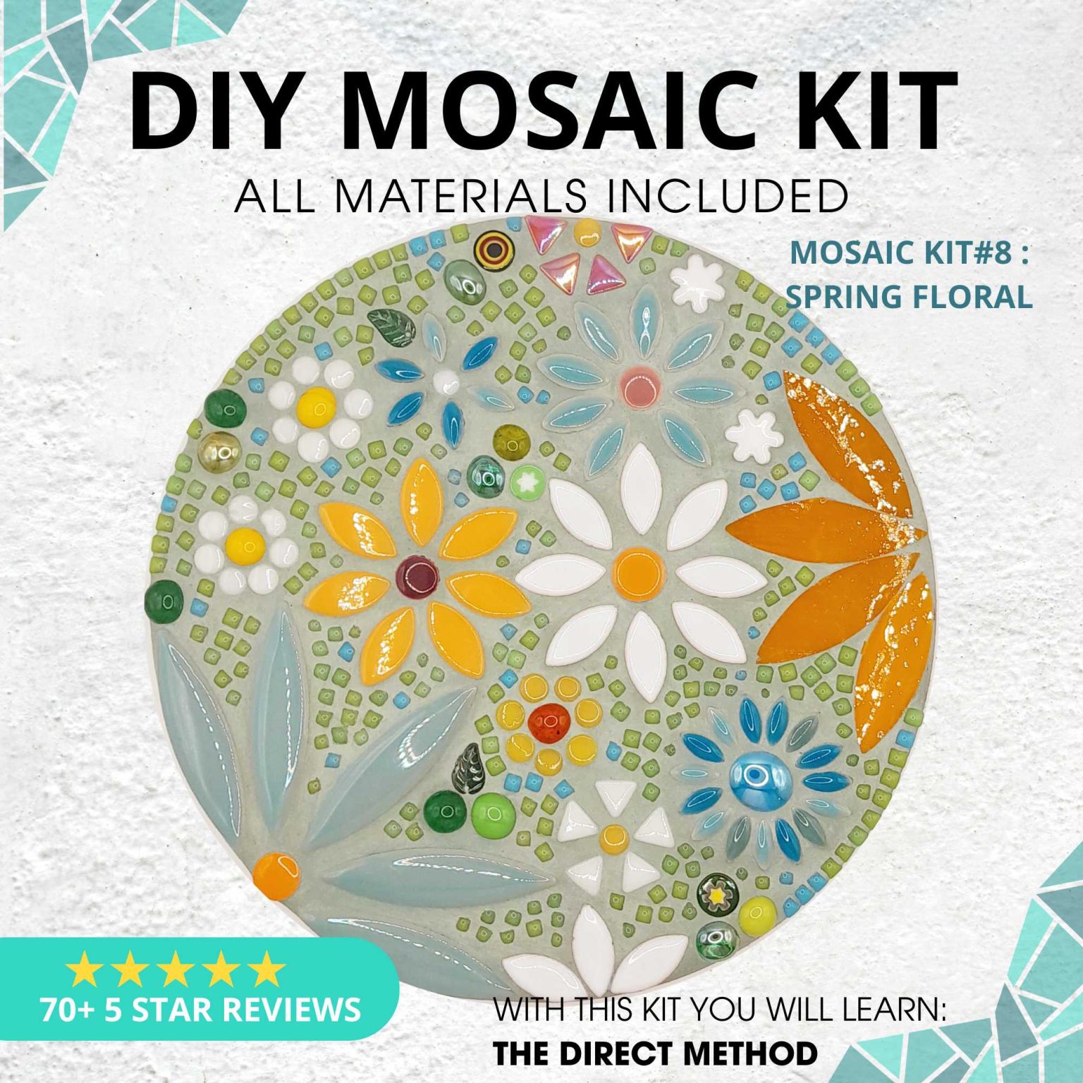 Mosaic Kit | Spanish Floral - Berry Créatif Mosaics